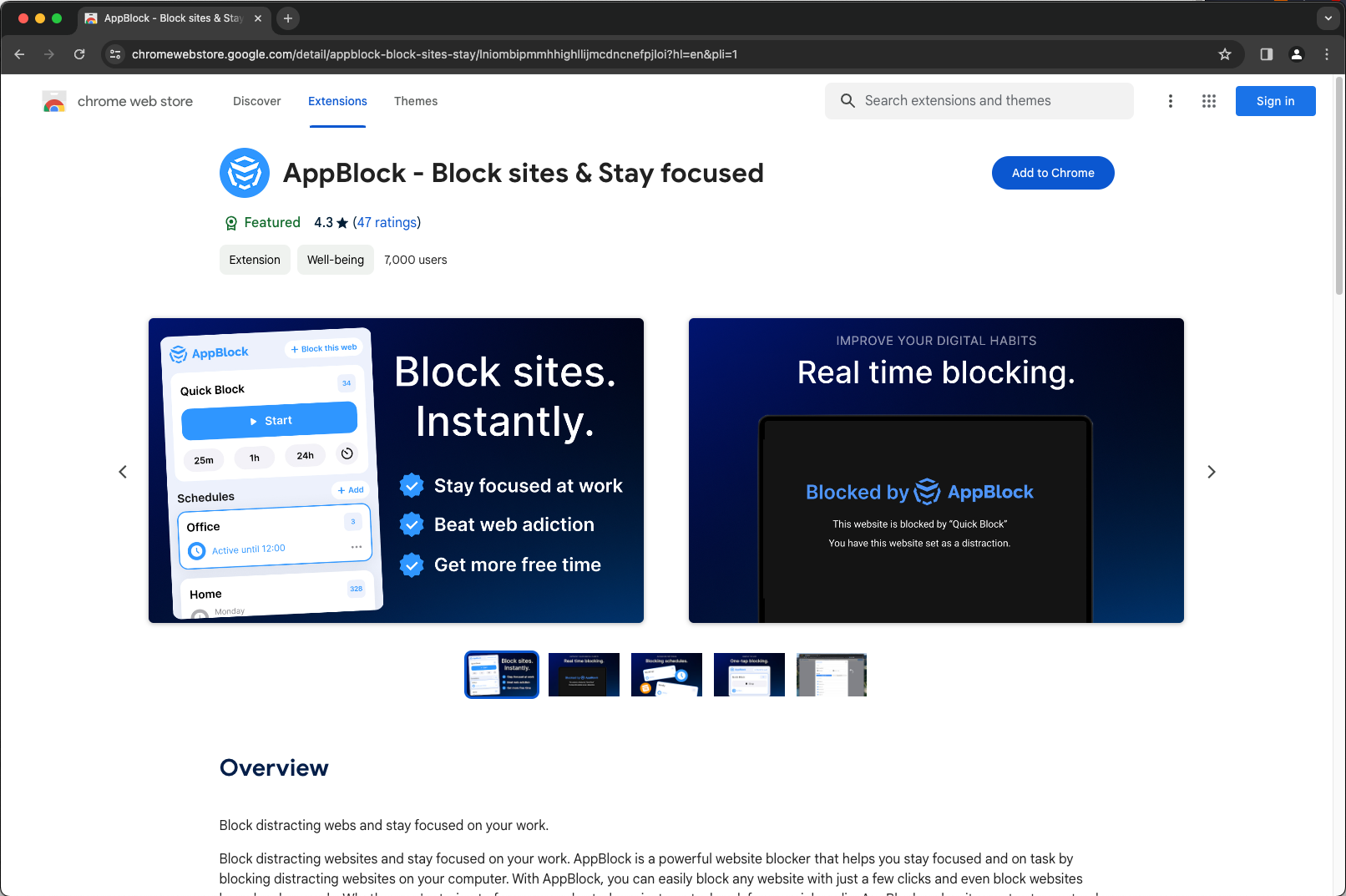 Extensions - AppBlock - Stay focused on iOS and Android