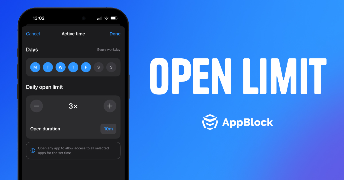 Introducing Open Limit for iOS: Take Control of Your Screen Time ... Introducing Open Limit for iOS: Take Control of Your Screen Time ...